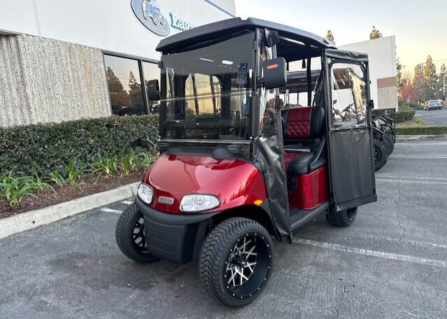 EZGO RXV 2 Passenger Inferno Red and Black with Driving Enclosure ...