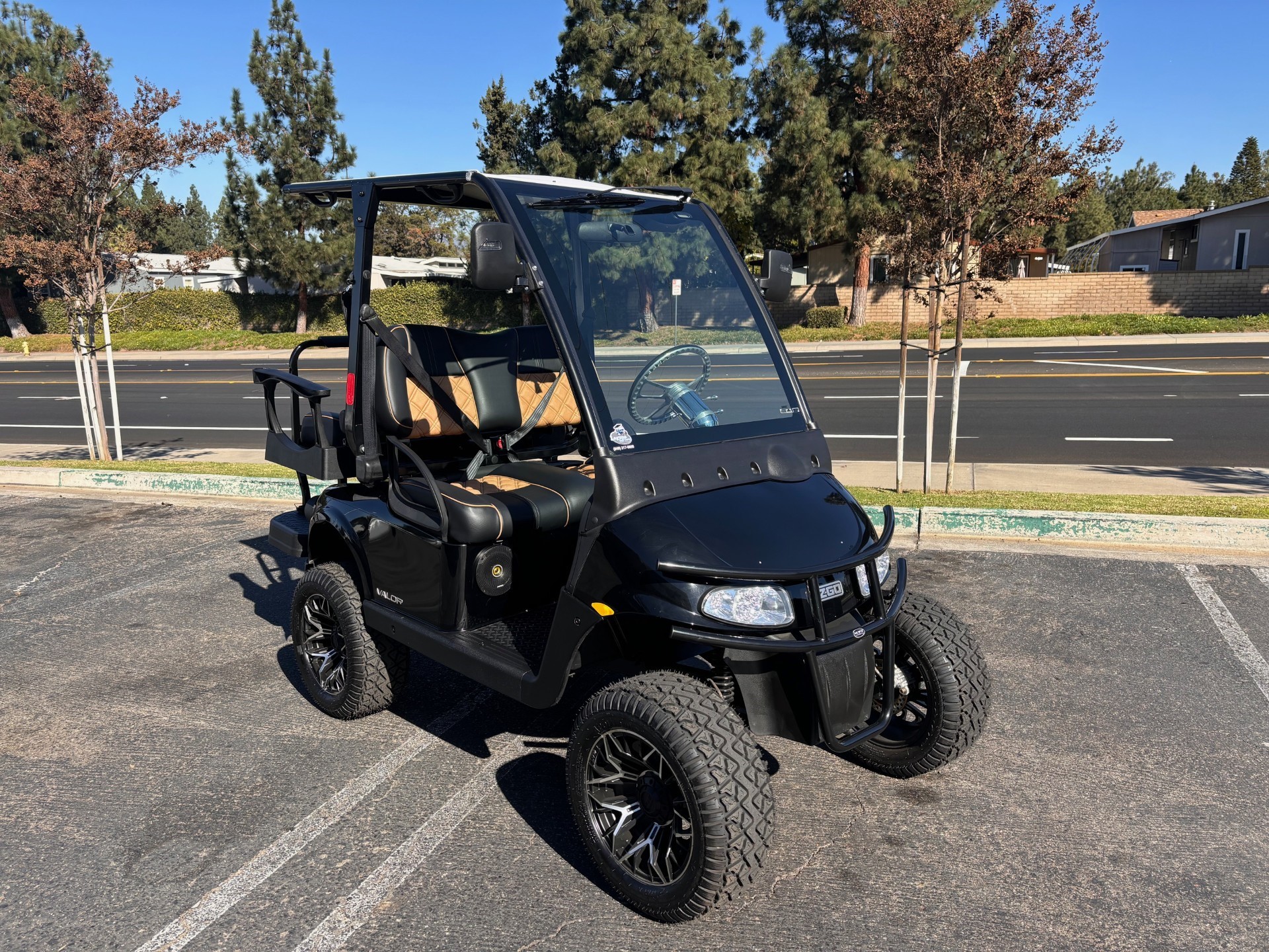 EZGO 2Five 4 Passenger in Black and Tan | Laguna Golf Carts